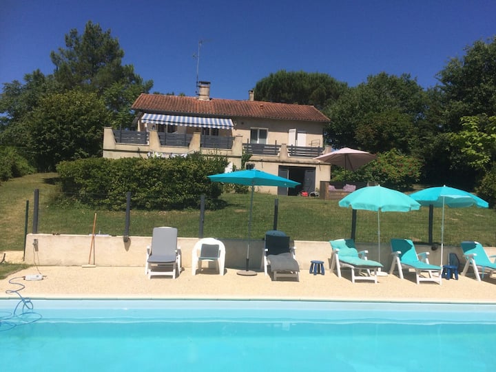 Villa Bellevue Met Privé Zwembad - Aubeterre-sur-Dronne