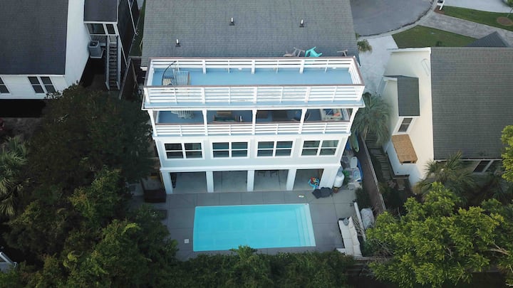 Bohemian By The Sea W/ Salt Pool, 5 Min From Beach - Mount Pleasant, SC