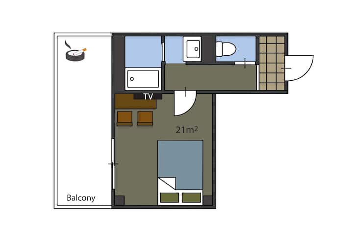 Double Room For 2pax/freewifi/private Bathroom 304 - Kyoto