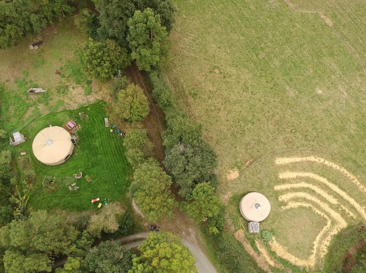 Pack 2 Chouettes Yourtes - 50m² + 24m² - Maine-et-Loire