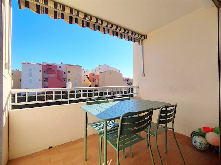 Les Sables: T2 Cabine ; Parking ; 200m De La Plage - Agde