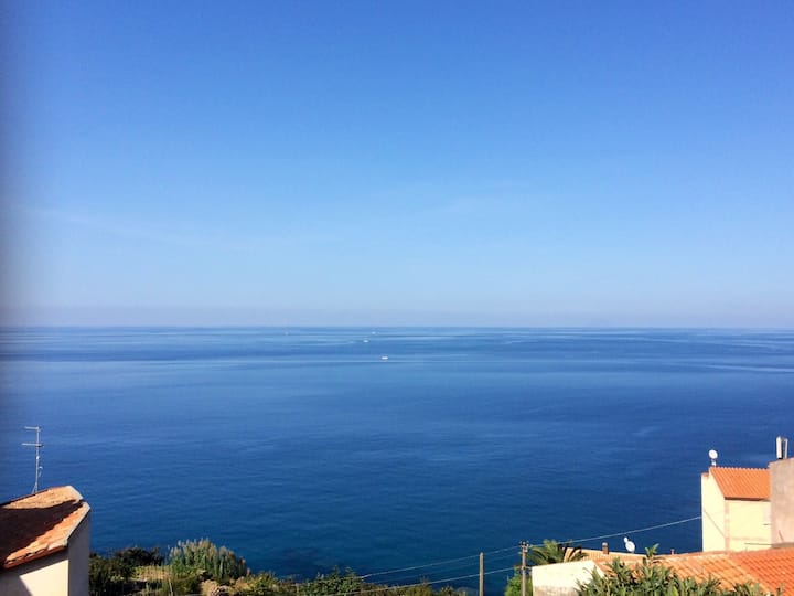 House In Little Village With Sea View - Castelbuono
