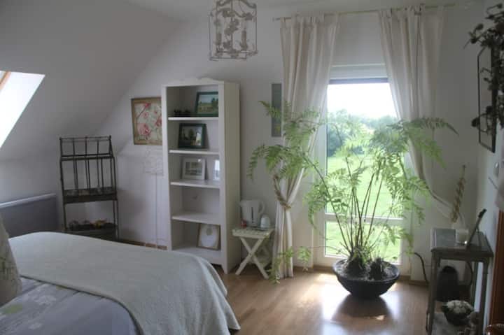 B&b La Bellière - Chambre Verte - Forges-les-Eaux