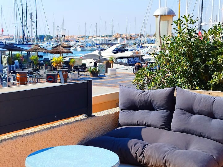 Cap Sud: Terrasse; Clim; Centre Port Du Cap D'agde - Agde