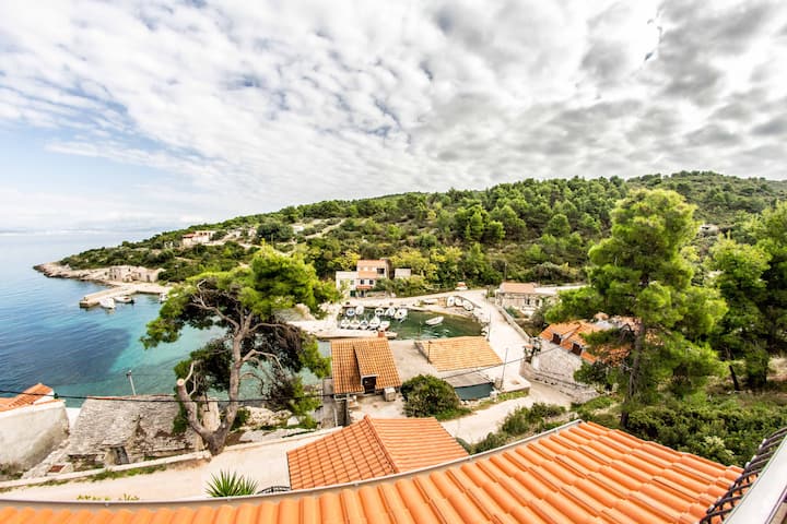 Top View Apartment Near Sea - Maslinica