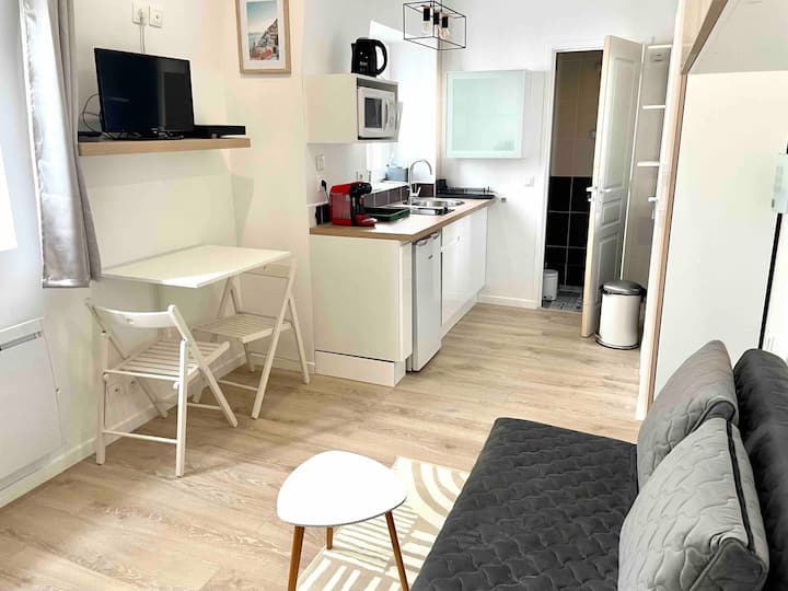 Studio Neuf Triangle Dor!cocon Pour 2/3 Personnes - Deauville