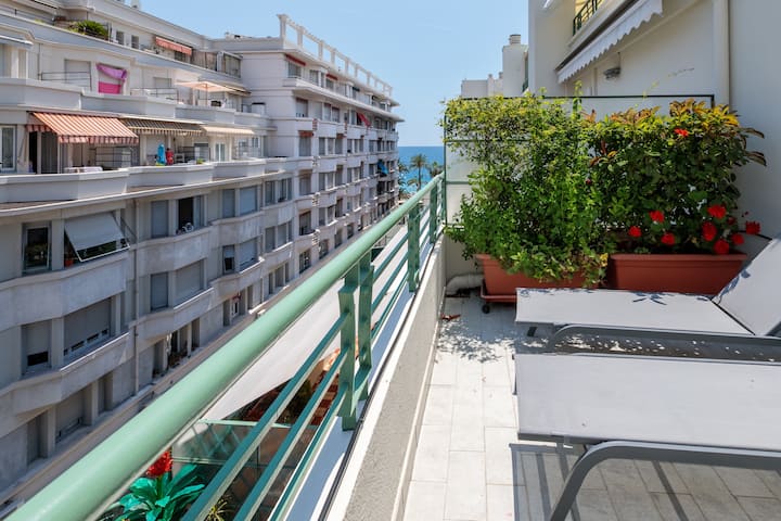 Superbe 4 Pièces, Vue Mer, Promenade Des Anglais - Nice