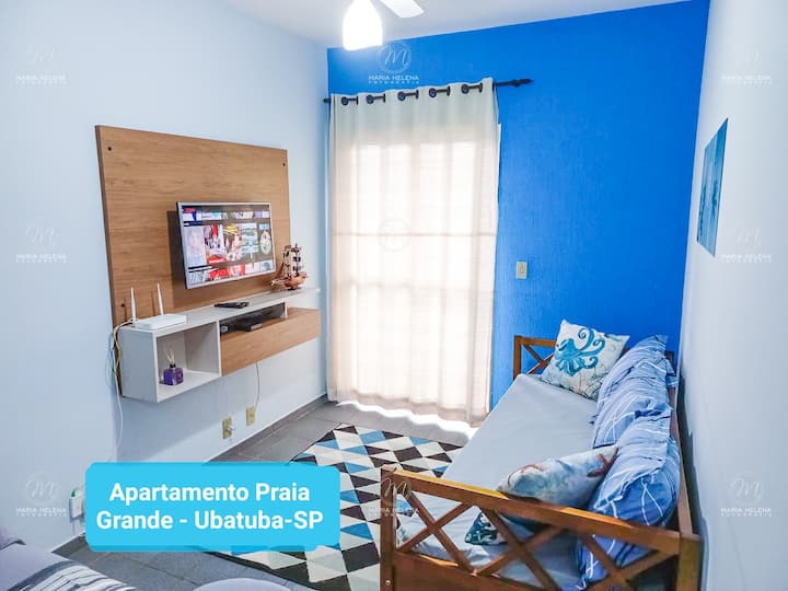 Apartamento Aconchegante Em Ubatuba Praia Grande - Ubatuba