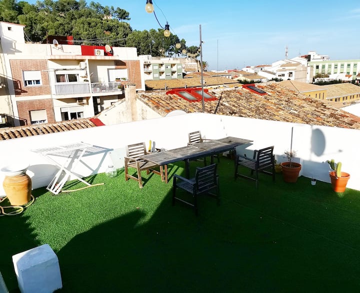 Acogedor Y Céntrico áTico Con Terraza Mediterránea - Dénia
