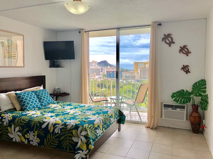 Waikiki♡hawaii Ocean View! Renovated Clean Studio - Hunananiho, Waimanalo