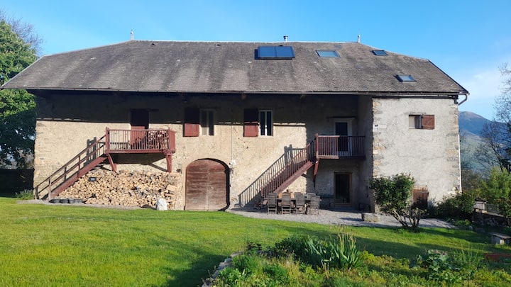 Maison Familiale, Grand Jardin Avec Piscine - Pontcharra