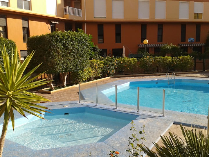 Sunnymedano Duplex Con Terraza Piscina Y Garaje - El Médano