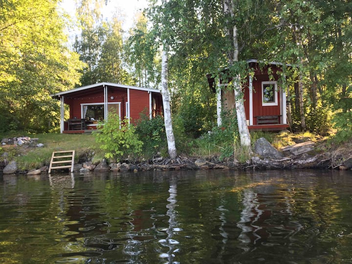 Lakeside Log Cabin And Sauna By Lake Puruvesi - Savonlinna