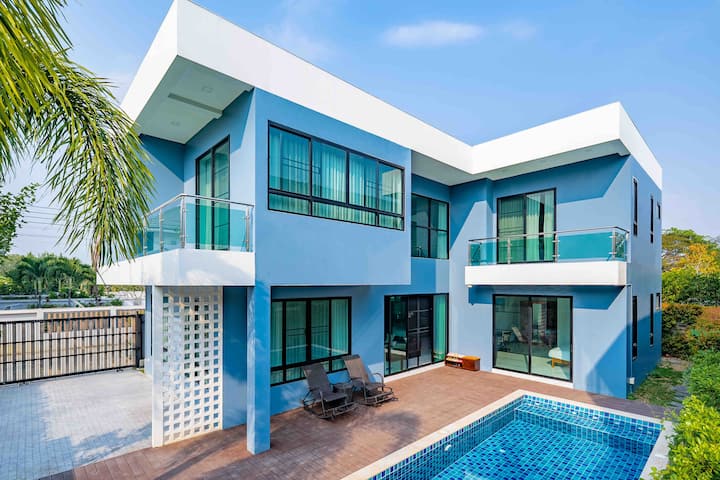 快乐的家园 (免费接机）Pool Villa长康路近独栋两层别墅带私人泳池 五卧 宁静 舒适 便停车 - Chiang Mai