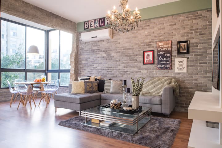 Designer Ultra Modern/ Walk To Beach/ 3bdr+2bath - Tel Aviv-Jaffa