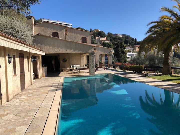 Haut De Villa Nice 12 Personnes Piscine Vue Mer - Nice