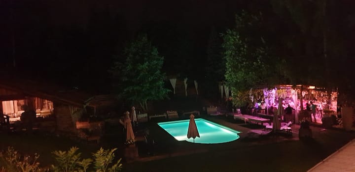 Grand Chalet Megeve Rochebrune Jardin Piscine Bbq - Praz-sur-Arly