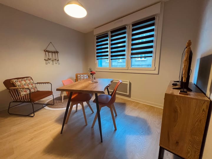 Studio Cosy Et éLégant. 
2 Lits - Vire