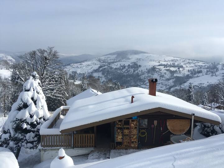 Chalet Le Vintage Bain Nordique Vue Incroyable - Vosges