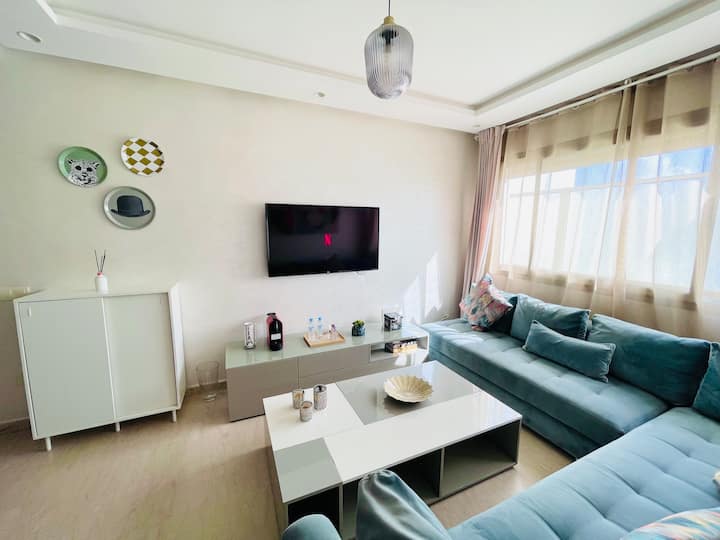Modern &Sunny- Free Parking-central A/c-val Fleuri - Casablanca