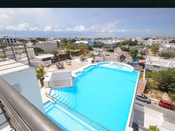 Location! Beach & 5th  Walk, Elevatorroof Top Pool - Playa del Carmen