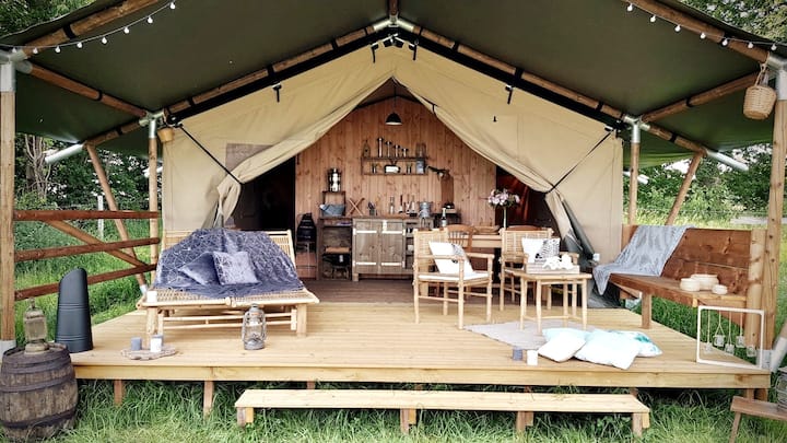 Glamping Des 2 Marguerites Safari Lodge - Indiana - Falaise