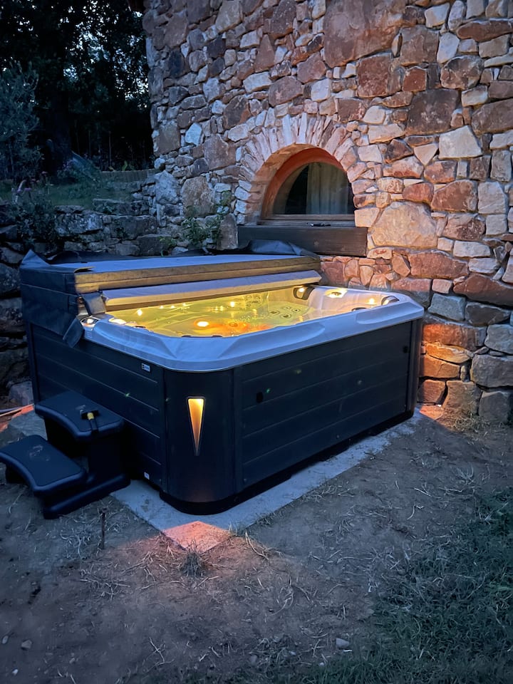 Grange : Spa & Billard En Amoureux Piscine + Forêt - Privas