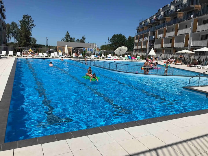 Apartment Feniks :). Wifi. Pool. Gym. Large! - Kołobrzeg