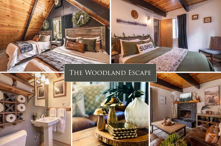 Woodland Escape- Top Rated! Ac! Spa! By Village! - Big Bear Lake, CA