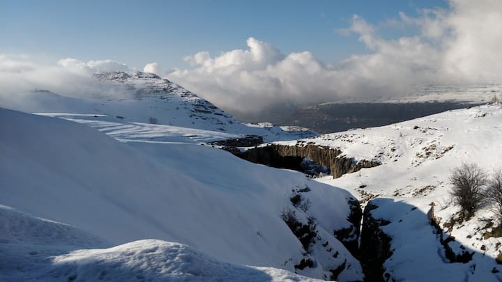 Chalet Confi à Faraya Vue Montagne-cheminée-11 Per - レバノン