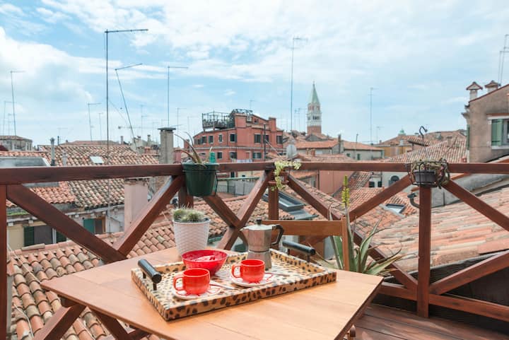 Toit-terrasse Panoramique Au Coeur De Venise - Lido di Venezia
