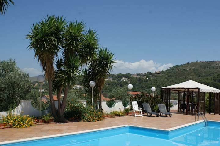 Cilento Villa Panoramique Piscine Privée Pour 8 - Castellabate