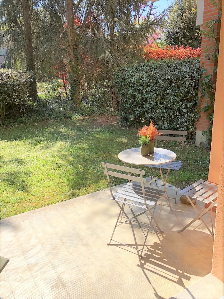 Appartement En Parc Arboré, Parking, Piscine Calme - Tournefeuille