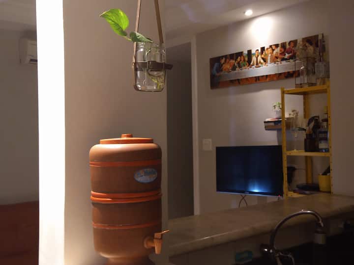 Apto Aconchegante Em Frente à Praia Em São Vicente - Sao Vicente, Brazil