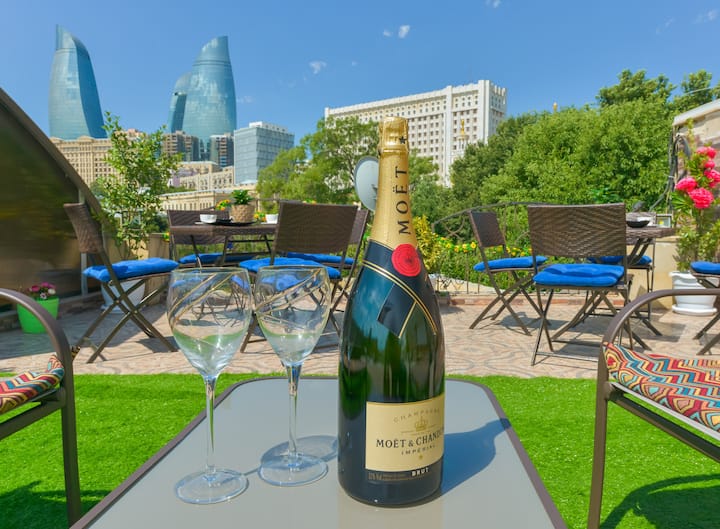 Icheri Sheher Townhouse With Baku Panorama - Baku