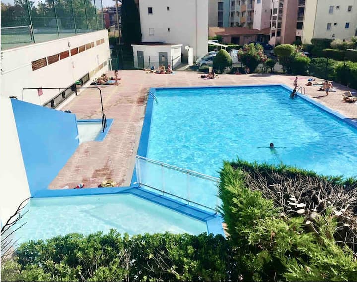 Cap D’agde Studio Piscine & Tennis,la Plage à 350m - Marseillan Plage