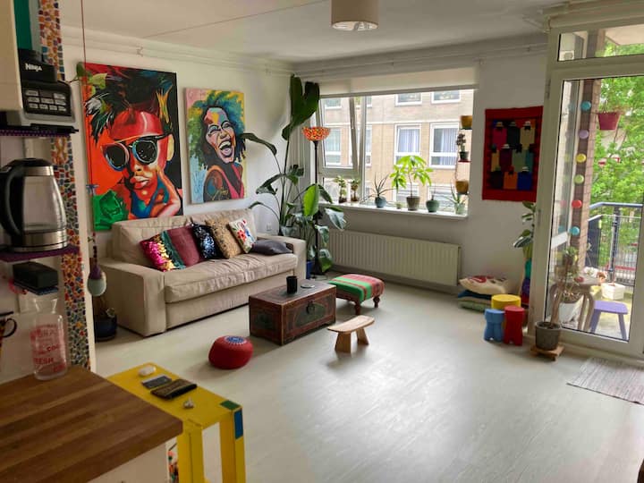 Colorful & Bright Ap. Incl. 2 Bikes. Veg Food Only - Amsterdam