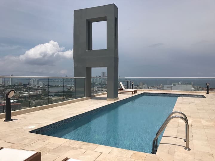Stylish Apt. In El Cabrero, Panoramic Views! - Cartagena