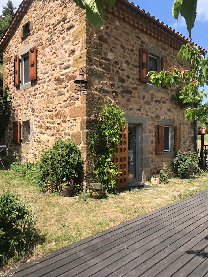 Maison De Vigne Accrochée à Un Coteau Ensoleillé - Langeac