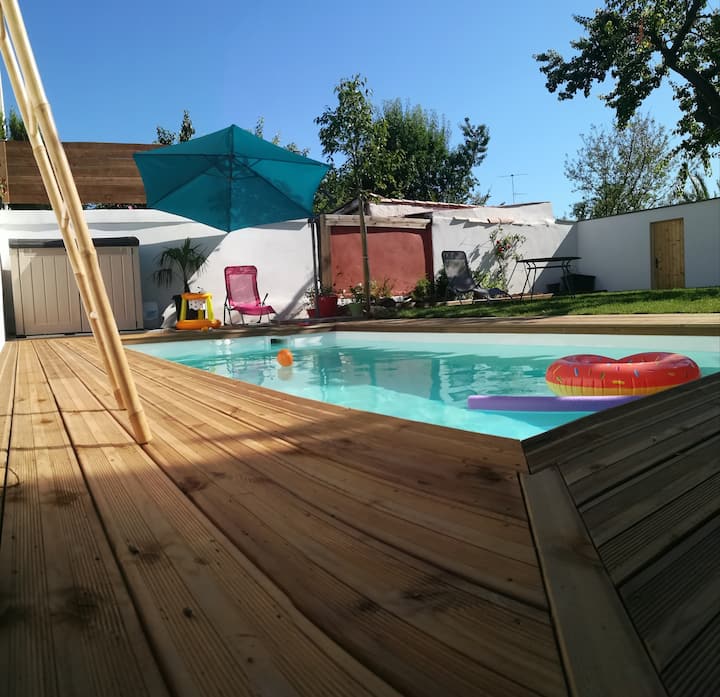 Villa Familiale- Piscine-clim -Centre Montpellier - Montpellier