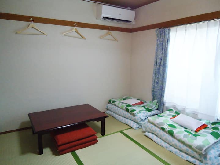 バス&トイレ付!6畳和室 ☆ 富士急8分!Private Room W/ Shower&toilet - 富士吉田市