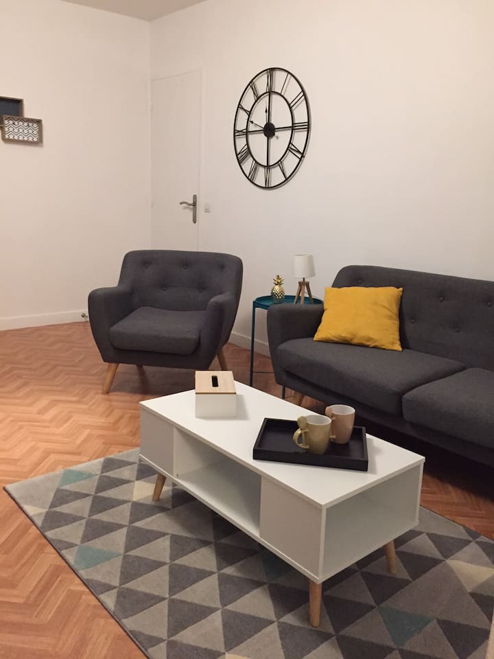 Le Grand Parc 11 - 2 Chambres - Wifi - Parking - Châteauroux