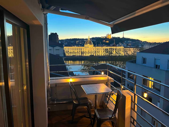 Terrasse&vue Sur Lyon/fourvière-2ch-climatisé - Lyon