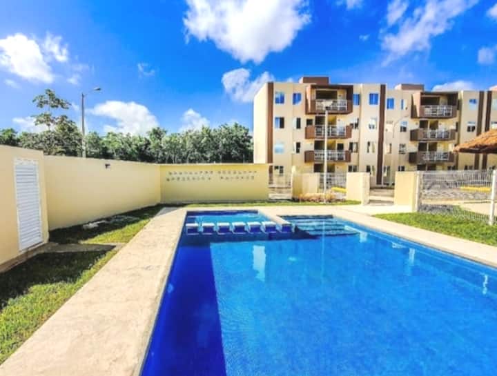 Increíble Departamento En Zona Privada Con Alberca - Cancún