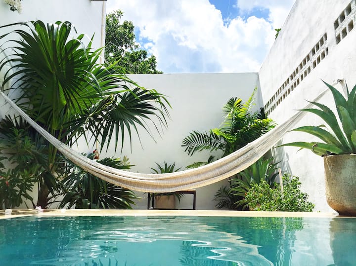 Hacienda Inspired Kitchen, Garage, Full A/c - Mérida