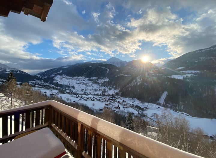 Chalet Grand View Wallis. Luxe. Nieuw. Prachtig - 拉克斯