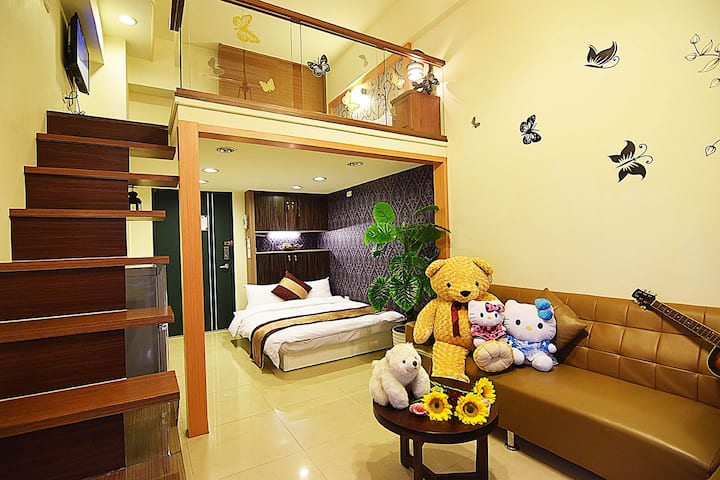 藤愛2~5人温泉楼中楼 - 스딩 구