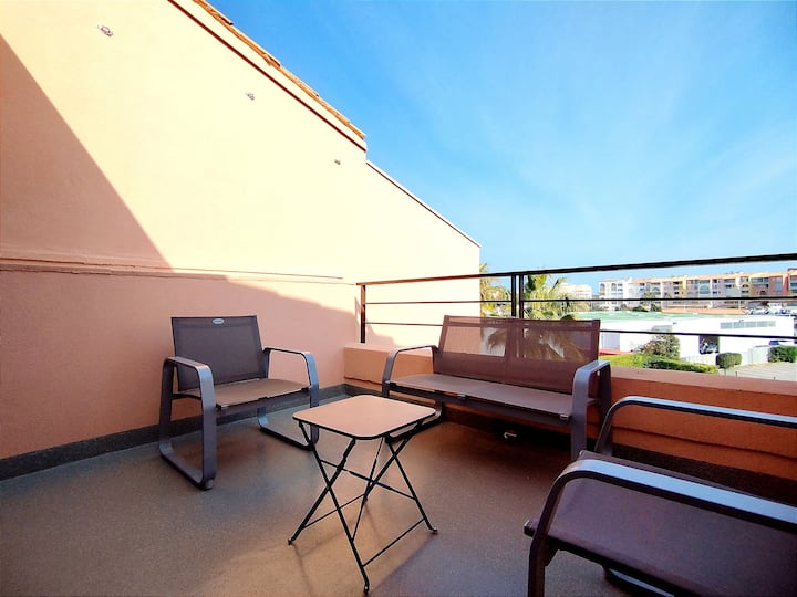 Cap & Mer: Parking; Terrasse; Piscine - Agde