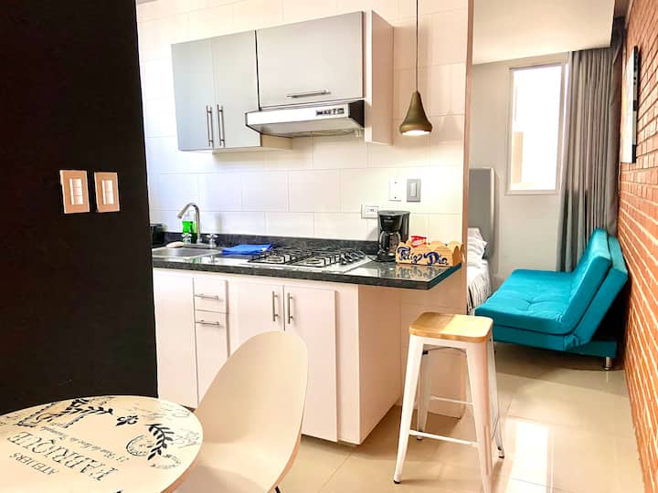 Apartaestudio En Paraíso C/ Aa, Sin Fees De Airbnb - Barranquilla