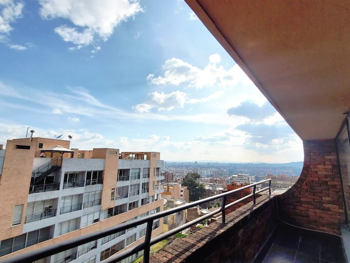 Hermoso Loft Con Terraza Y Vista A La Ciudad - Bogota